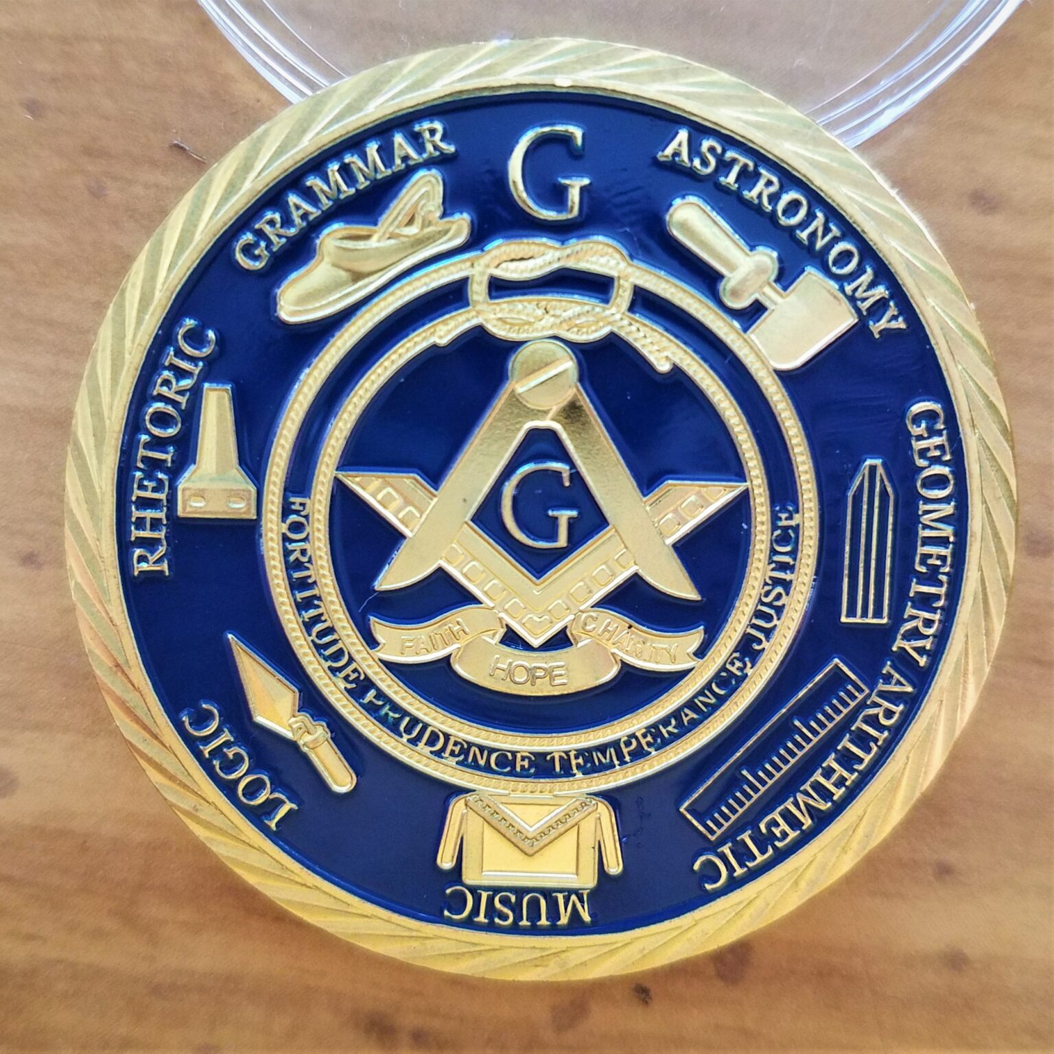 Masonic Medallion for Freemasons 3D Design with Protective Case and ...
